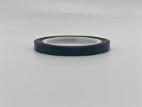 China Dark Blue Silicone PET Adhesive Tape 180℃ Heat Resistant For LCD Protection Masking for sale