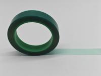 China 45-55um Green Silicone PET Tape 180C Heat Resistant For LCD Protection High Temp Masking for sale