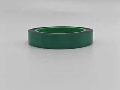 China 45-55um Green Silicone PET Tape 180C Heat Resistant For LCD Protection High Temp Masking for sale