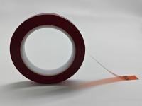 China 50μm High Temp Red Silicone Tape for LCD Masking & Bonding for sale