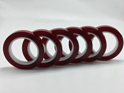 China 50μm High Temp Red Silicone Tape for LCD Masking & Bonding for sale
