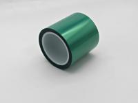 China Heat Resistant Green Lamination PET Tape with 100μm thickness for Optical Film Lamination Protecting for sale