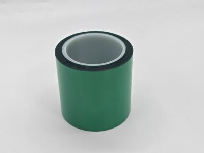 China Heat Resistant Green Lamination PET Tape with 100μm thickness for Optical Film Lamination Protecting for sale
