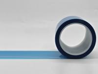 China Heat Resistant Blue Lamination PET Tape with 100μm Thickness for Touchscreen Glass Processing Protecting Glass for sale