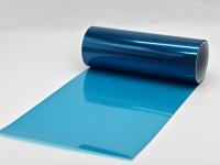 China Anti static Heat Resistant Blue Lamination PET Tape with 85μm Thickness for Optical Film Lamination Protection for sale