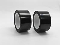 China 50μm Heat Resistant Black PET Tape for High-temperature Masking and Insulation for sale
