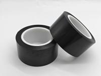 China 50μm Heat Resistant Black PET Tape for High-temperature Masking and Insulation for sale