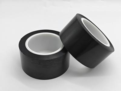 China 50μm Heat Resistant Black PET Tape for High-temperature Masking and Insulation for sale