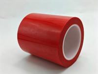 China 50μm Heat Resistant Red PET Tape for Automotive Industry for sale