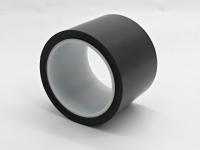 China 100μm Black High Temperature Resistant Anti-static Kapton Silicone Tape for Electronic Insulation for sale