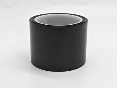 China 100μm Black High Temperature Resistant Anti-static Kapton Silicone Tape for Electronic Insulation for sale