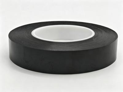 China 100μm High Temperature Black Kapton Silicone Tape For Motors  Slot Insulation for sale