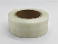 China 140μm Hot Melt Adhesive Fiber Tape For Packaging, Strapping & Pipe Bundling for sale