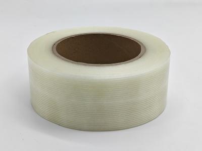 China 140μm Hot Melt Adhesive Fiber Tape For Packaging, Strapping & Pipe Bundling for sale