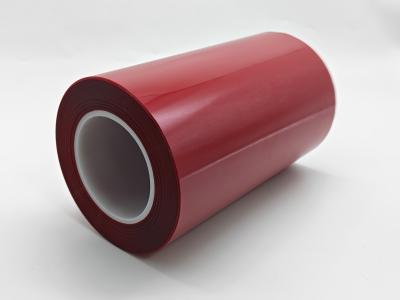 China 75μm Heat Resistant Red Lamination PET Tape for High-temperature masking and surface protection for sale
