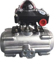 China Double Acting Spring Return Pneumatic Rotary Actuator 90 Degree Rack Pinion ISO9001 Certified for sale