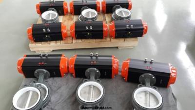 China AT series double action and single action pneumatic rotary actuator for butterfly valve or ball valve for sale