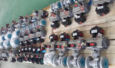 China AT series aluminum alloy  pneumatic 90 degree rotary actuator  for ball valves for sale