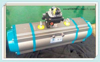 China air torque DA/SR  rack and pinion quarter-turn  pneumatic rotary actuators for butterfly valves ball valves for sale