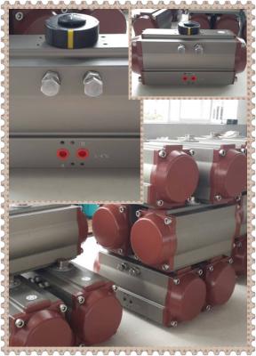 China wuxi air torque rack and pinion  pneumatic rotary cylinder  with ball/butterffly valves for sale
