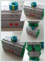 China Silver Colour AT Series  Pneumatic Rack And Pinion Actuator Pneumatic Actuator Control Valves for sale
