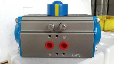 China wuxi  double action or single action rack and pinion pneumatic rotary actuator for sale