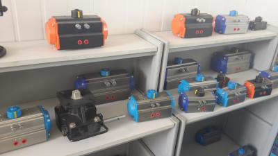 China rack and pinion pneumatic actuators for swagelok ball valves pneumatic actuator components for sale