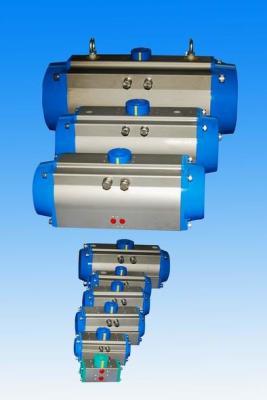 China Wuxi rack pinion actuator aluminum alloy rotary  pneumatic actuator autocontrol valves for sale
