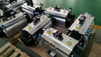 China pneumatic control valves pneumatic actuator for butterfly / ball valves for sale