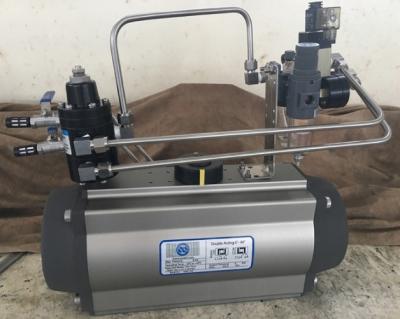 China Wuxi rack & pinion pneumatic rotary  actuators double action or spring return for sale