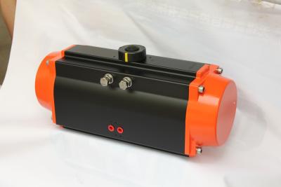 China valves pneumatic rotary rack and pinion actuator black body orange caps colour for sale