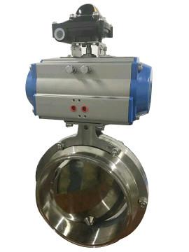 China R&P aluminum alloy double action and spring return pneumatic rotary actuator for sale