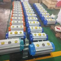 China Silver Colour AT Series  Pneumatic Rack And Pinion Actuator Pneumatic Actuator Control Valves for sale