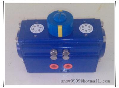 China epoxy coated rack and pinion pneumatic rotary valve actuator cylinder for sale