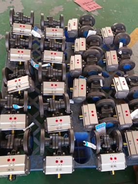 China rack and pinion pneumatic rotary actuator control valves pneumatic valve for sale