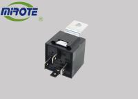 China Sealed 4 Pin 12V 40A Automotive Relay with Metal Mounting Tab Black Cover for sale
