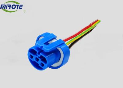 China Blue Cover SPDT 4 Pin Automotive Relay Wiring Harness 12V 40A for sale