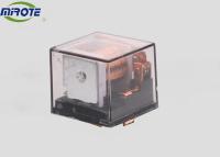 China 80 Amp 24V Automotive Relay 4 Pin with Transparent Cover Metal Sheet and LED Light for sale