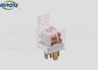 China Transparent Hella 5 Pin SPDT Universal Horn Relay 40A 14VDC with Spring Braided Wires for sale