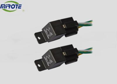 China 40 Amp Automotive Relay Socket 12V 24V with Harness and Metal Backrest for sale