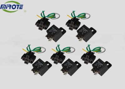 China 5 Pin 24V 40 Amp Micro Relay with Socket Automotive Wiring Harness Kit Pre-wired for sale