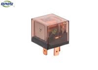 China Transparent Coffee Cover 4 Pin 40 Amp 12V DC Double Contact High Power Relay with LED for sale