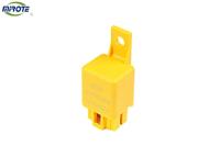 China 4 Pin Car AC Relay 12V 40 Amp Lightweight Yellow Cover Automotive Air Conditioner for sale