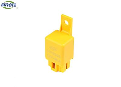 China 4 Pin Car AC Relay 12V 40 Amp Lightweight Yellow Cover Automotive Air Conditioner for sale