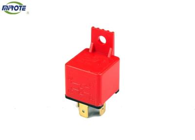 China HELLA Mini Auto Relay 40 Amp 4 Pin Red Cover with Bracket for Car Headlight 24V for sale