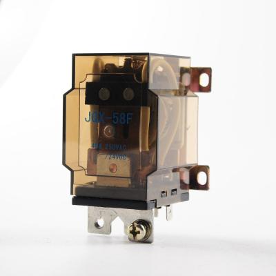 China JQX-58F 40A 250VAC 24VDC Coil Power Relay Screw Terminal AgCdO Contact for sale