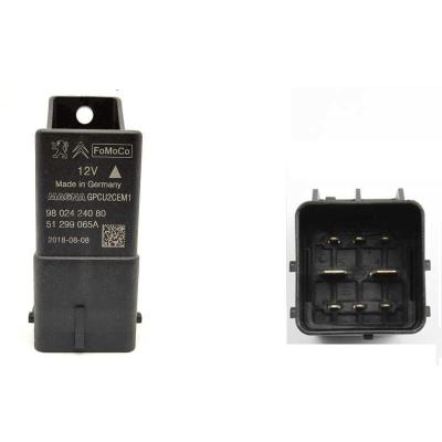 China 12V Glow Plug Relay Electronic Module 8 Pin 51299065A for Citroen Ford Peugeot Diesel for sale