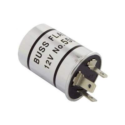 China 12V 550 Long Turn Signal Flasher Relay 3 Terminals Aluminum Cover Hazard Warning for sale