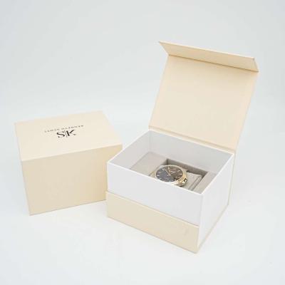 China OEM ODM Watch Box Cases White Watch Storage Boxes Durable Packaging Designs for sale