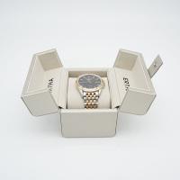 China 10X10X8cm Watch Packaging Boxes Snap Closure Single Watch Boxes White for sale